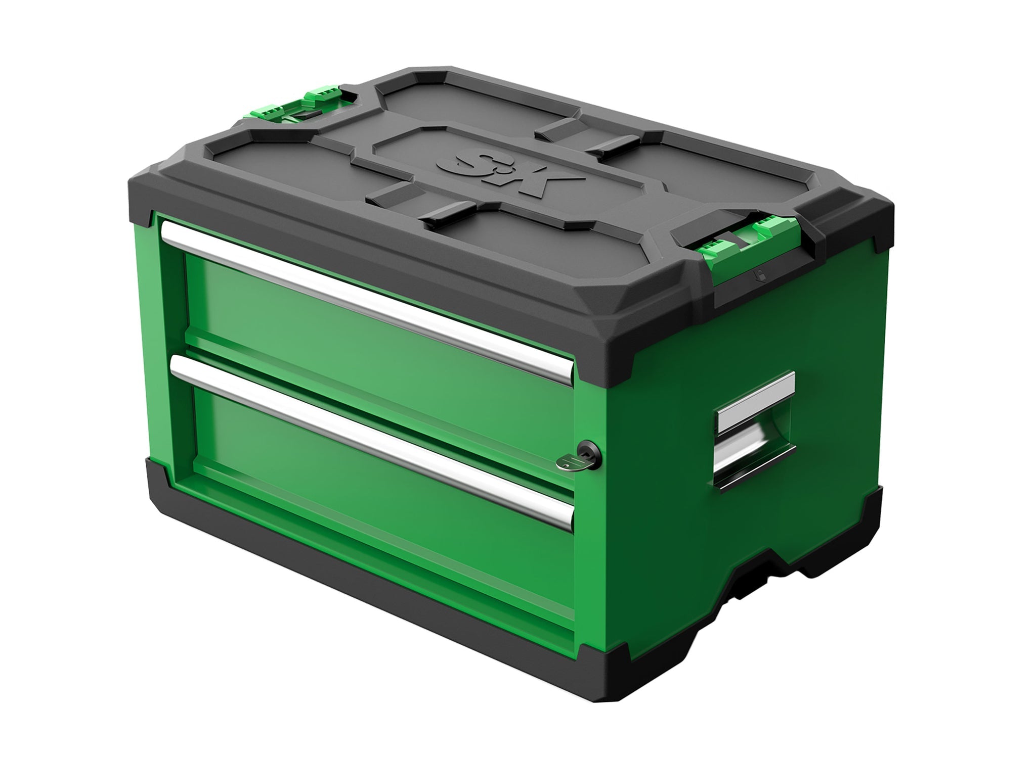 Modular Stackable Storage Tool Box, 2-Drawer Steel Box – Ridge Toolbox