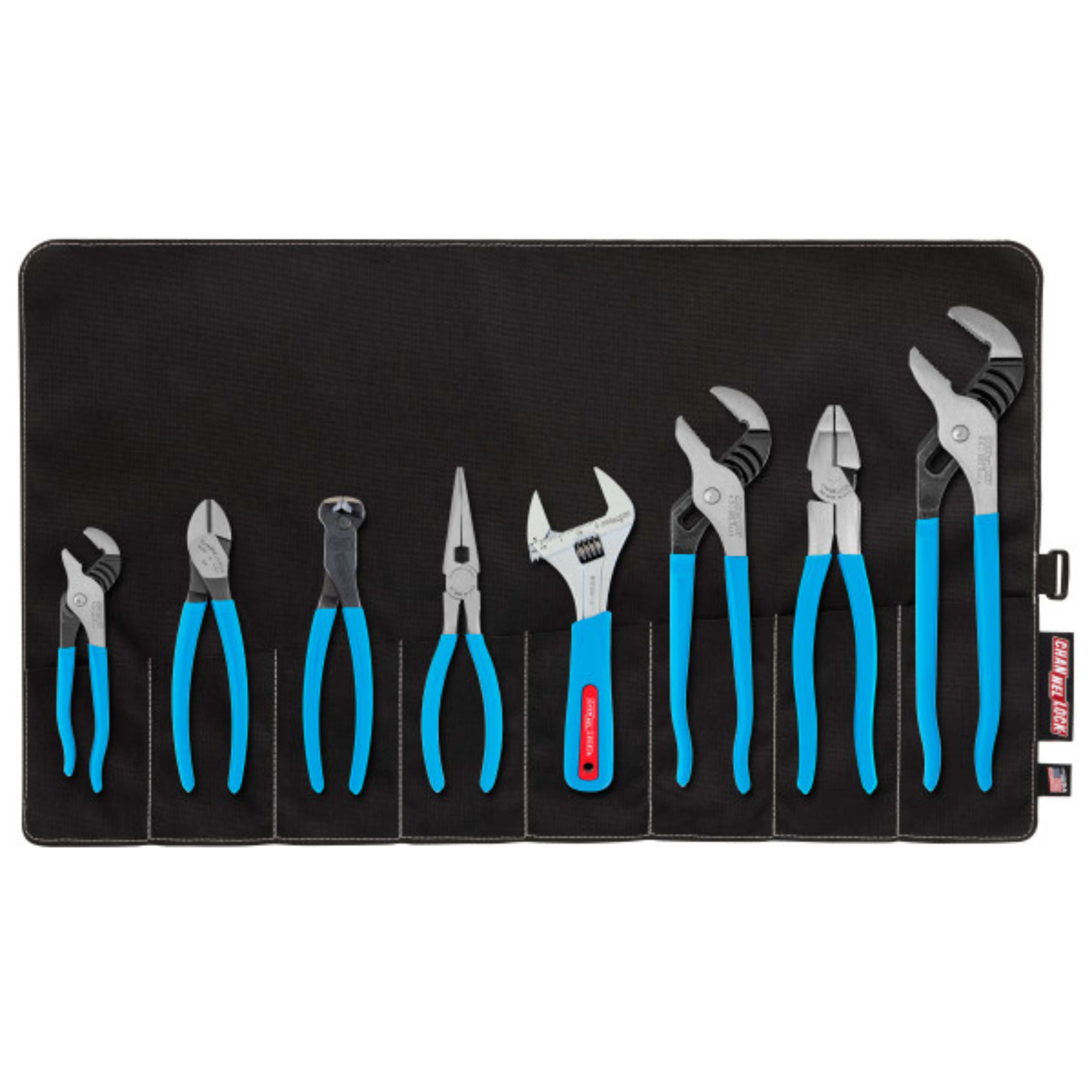 Channellock 8-Piece Professional Tool Set with Tool Roll – Ridge Toolbox